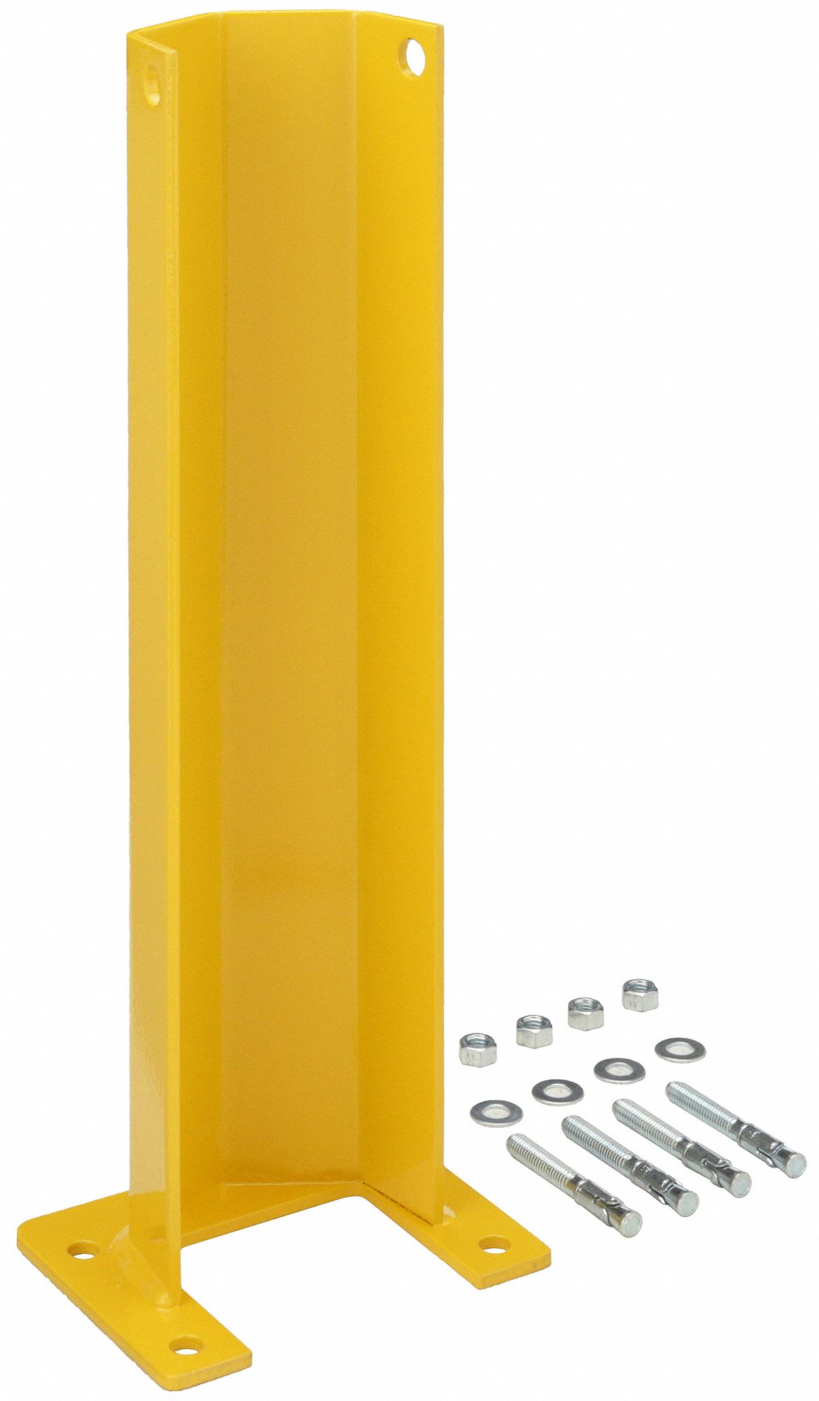 STEEL KING Pallet Rack Guard: Bolt-On, Floor/Upright, 8 in x 6 in x 24 ...