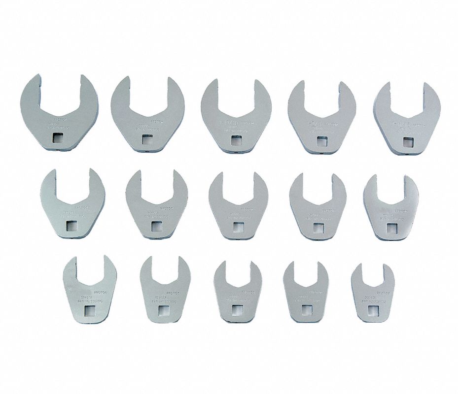 PROTO Juego de Llaves Pata de Cuervo,1/2",15PZ - 2KGJ1 | J53001CF ...