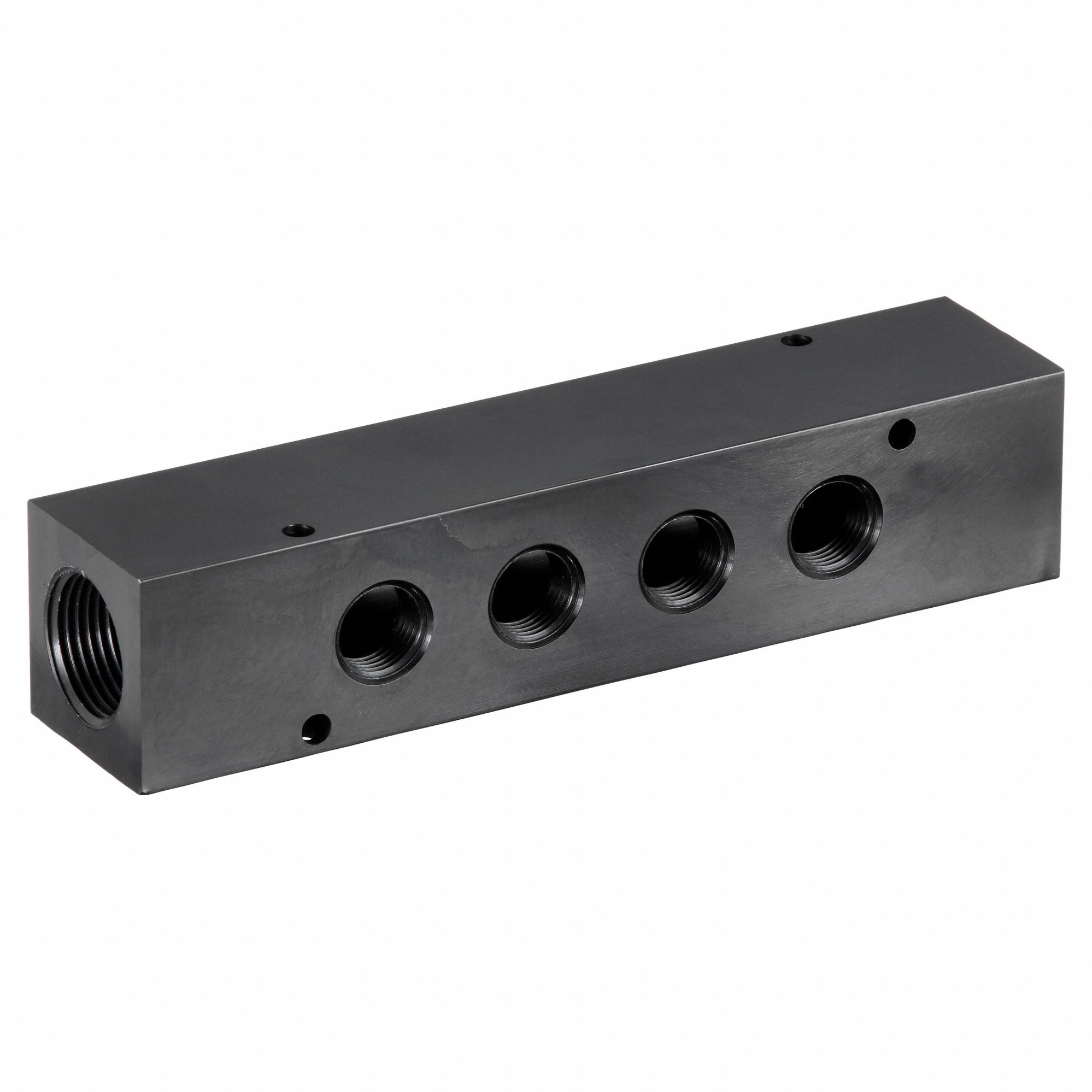 PNEUMADYNE INC MANIFOLD: INLINE, BLACK ANODIZED 6061 ALUMINUM, 4 ...