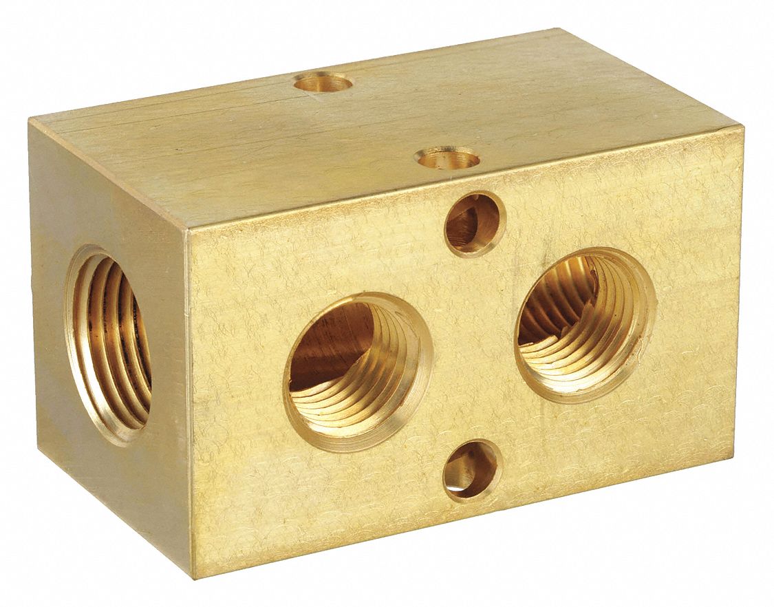 PNEUMADYNE INC, Inline, NPT x NPT, Manifold - 2KHN8|M20-250-2-BRS ...