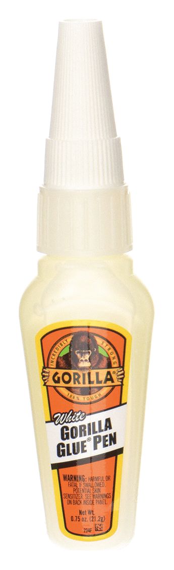 GORILLA Pluma de Pegamento Blanco Seco 0.75 oz., Color Blanco - 2KKF3 ...