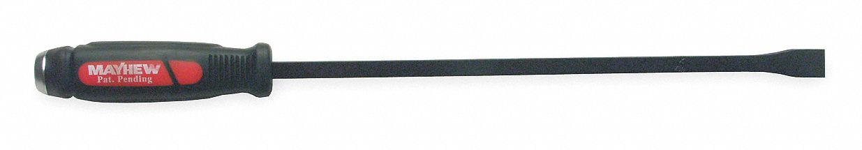 DOMINATOR Screwdriver Handle Pry Bar: Chisel End, 17 in Overall Lg, 3/8 ...