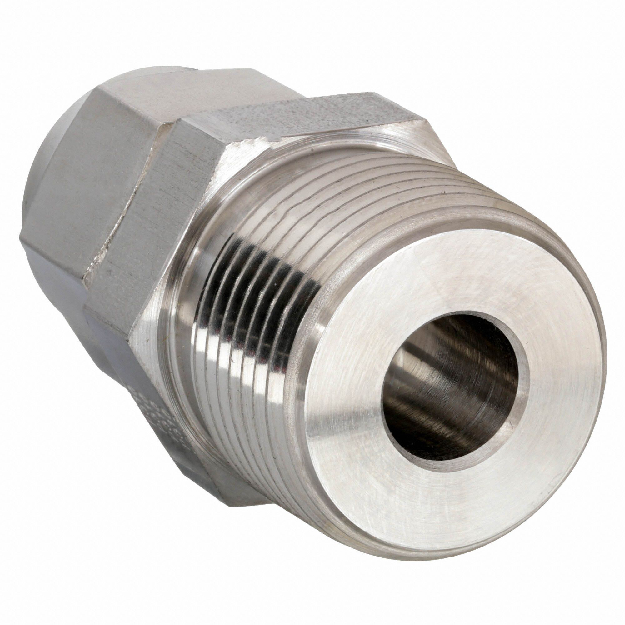 Parker Male Connector 316 Stainless Steel Compression X Mnpt For 3 4