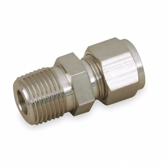 Parker Male Connector 316 Stainless Steel Compression X Mnpt For 3 4