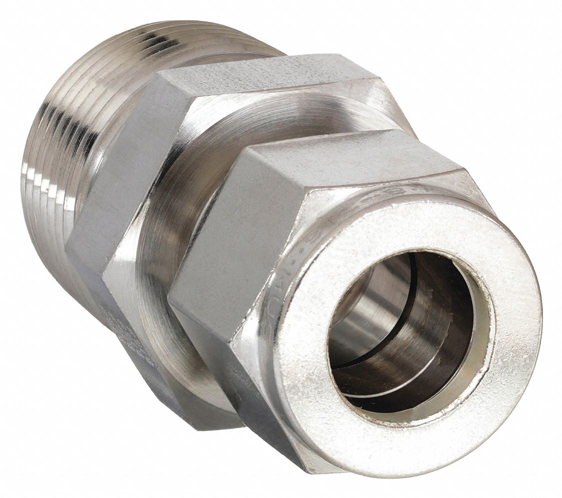 316 Stainless Steel Compression X Mnpt Male Connector 2kkx1 10msc8n