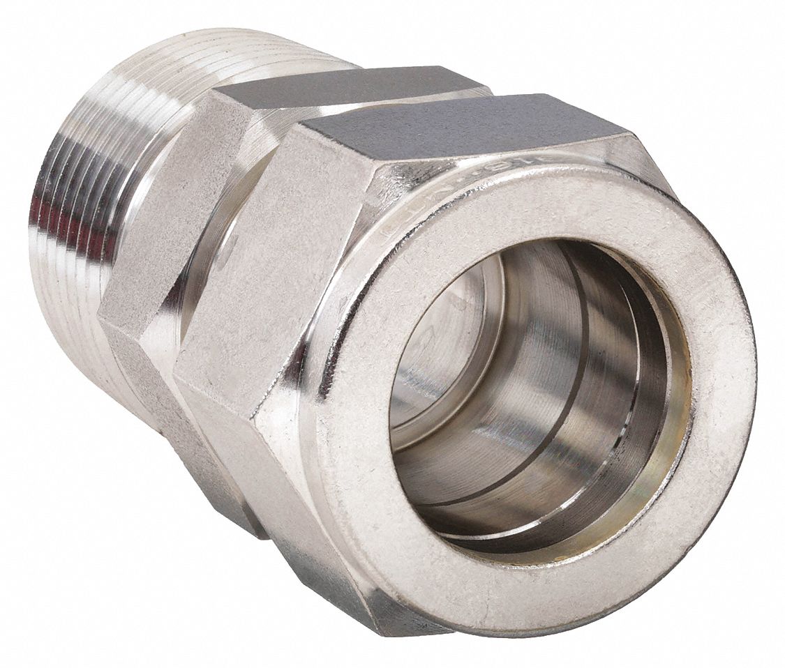 PARKER, 1 in OD x 1 in Pipe Fitting Size, Compression x MNPT ...