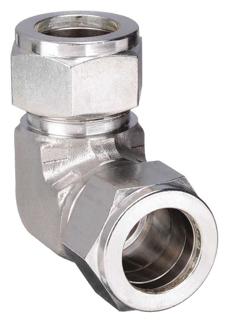 PARKER, 3/4 in OD x 3/4 in OD Fitting Size, Compression x Compression ...