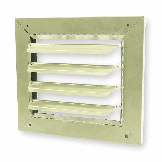 DAYTON, 12-1/2 in x 14 in x 1 in, Adjustable Louver Kit - 2KMN8|2KMN8 ...