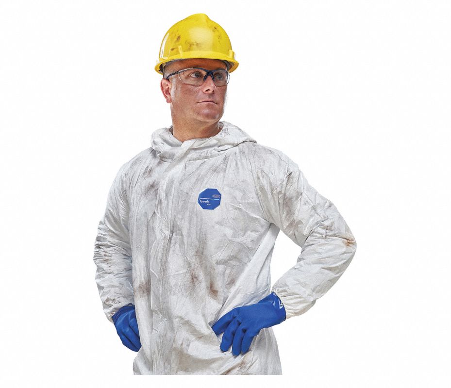 DUPONT Overol Tyvek® Blanco Talla XG - 2KPM2 | TY127S - Grainger México