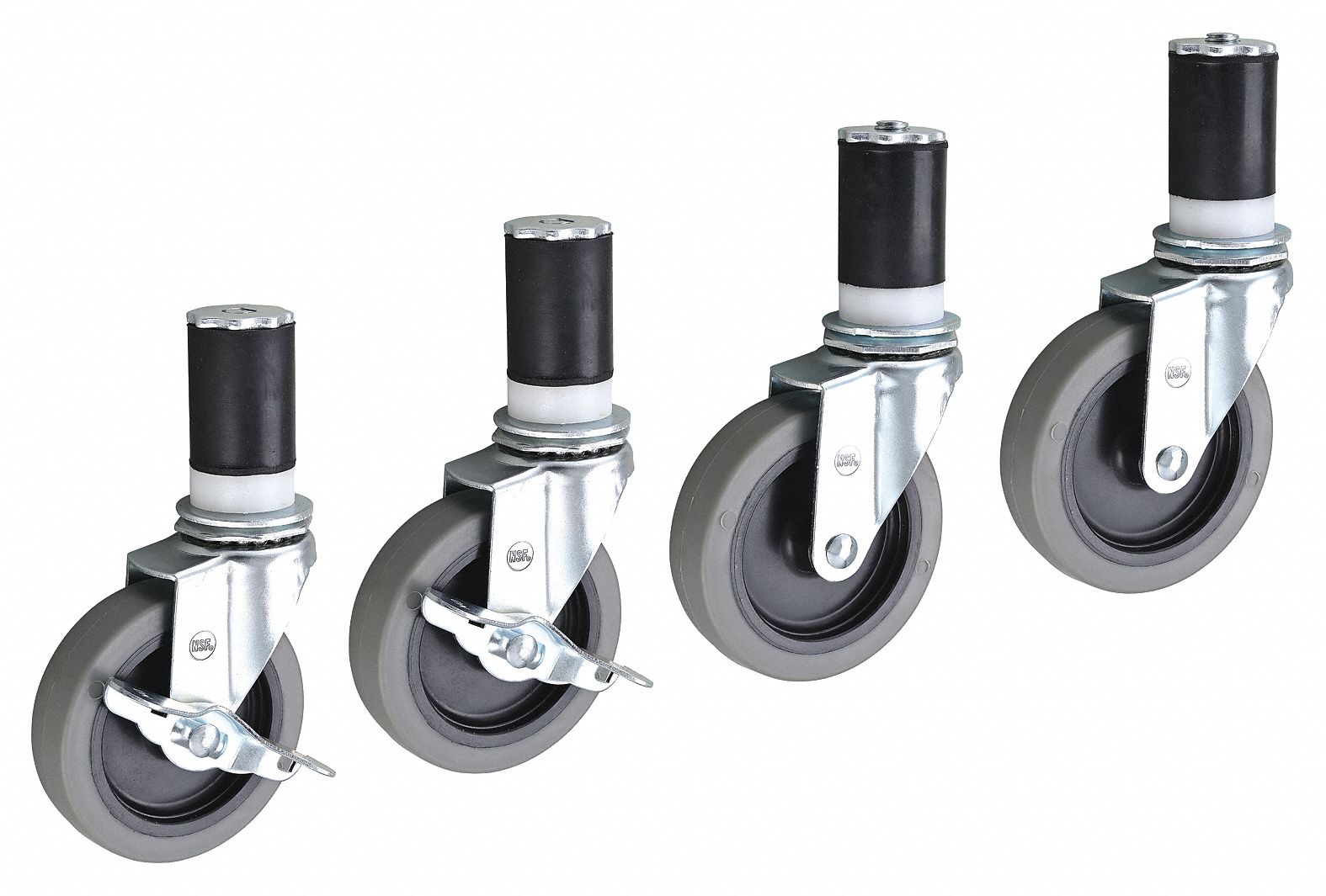 2 3/4 in Overall Dp, Worktable Caster Kit - 2KRE5|2KRE5 - Grainger