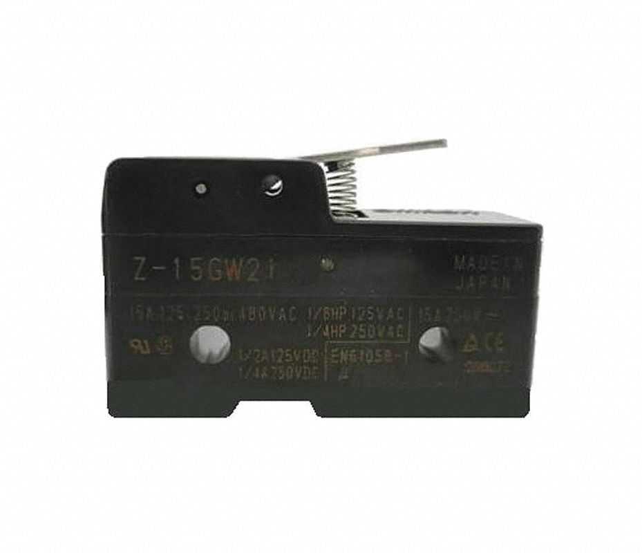OMRON Interruptor de Resorte: Serie Dimensión Z, 15A @ 480V, Actuador Bisagra, Palanca - 2KRN4 ...