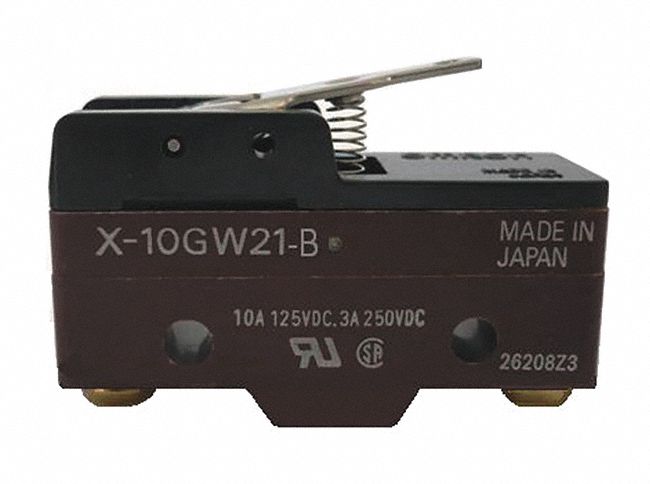 OMRON, Hinge Lever Actuator, SPDT, Snap Action Switch - 2KRP7|X-10GW21 ...
