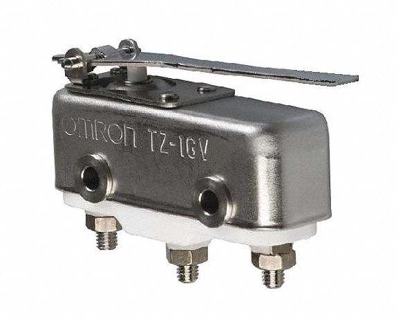 OMRON, Hinge Lever Actuator, 1NO/1NC, Snap Action Switch - 2KRU2|TZ-1GV ...