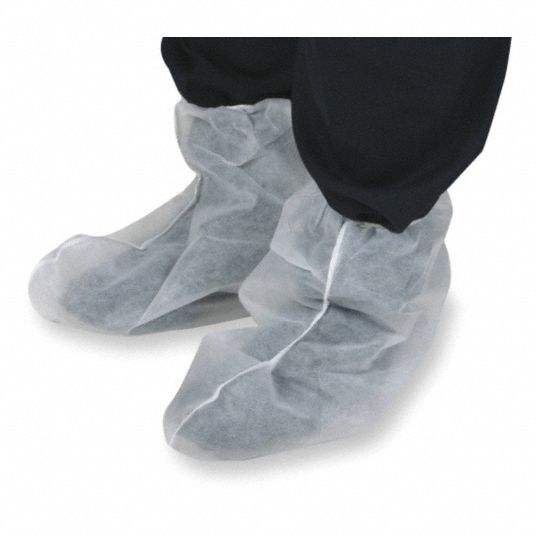 Polypropylene, Knee, Boot Covers - 2RUZ3|2RUZ3 - Grainger