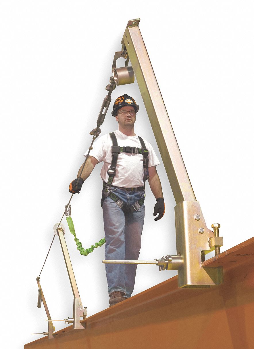 HONEYWELL MILLER, 120 ft Lifeline Lg, Temporary, Horizontal Lifeline ...