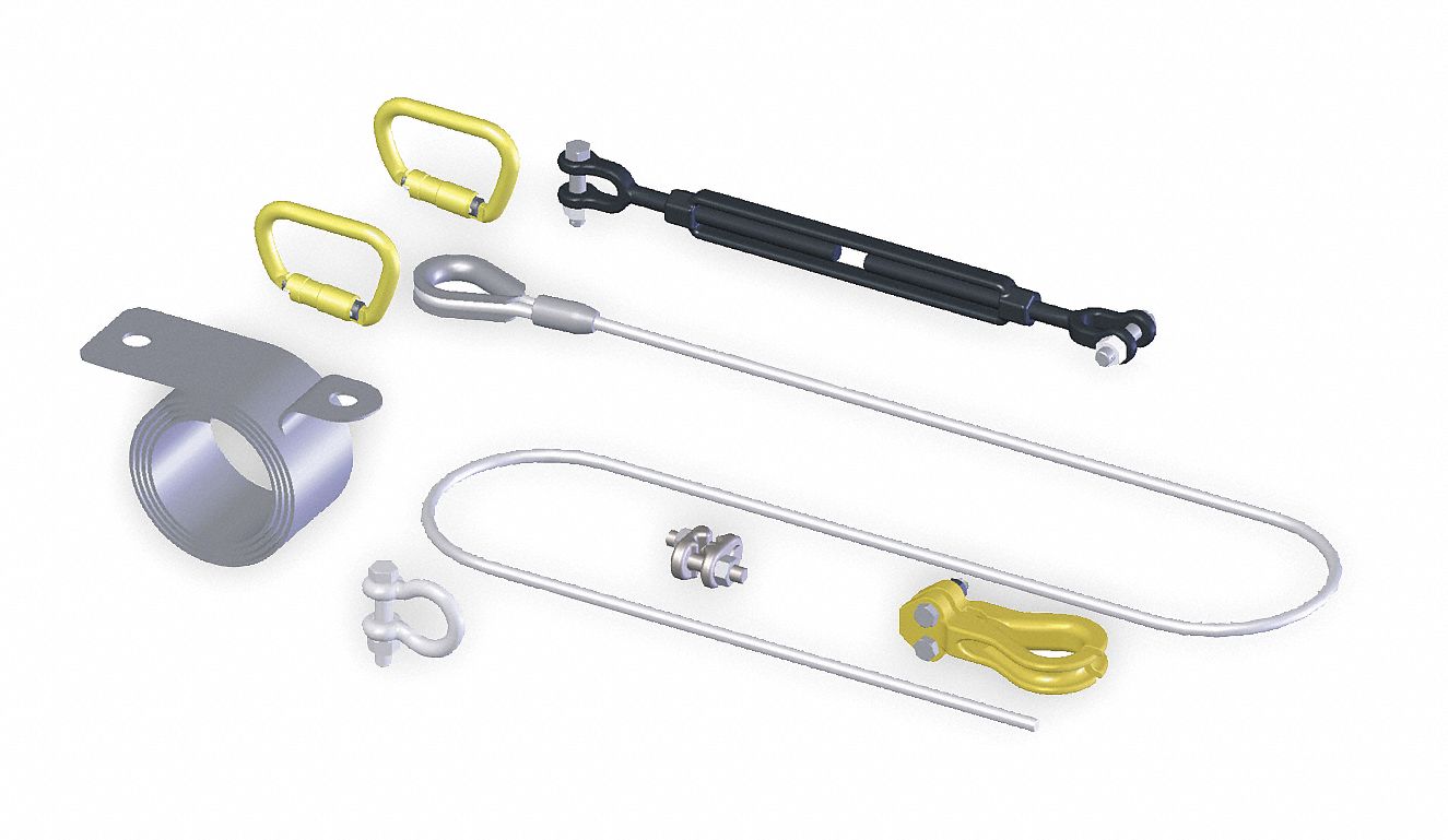 HONEYWELL MILLER, Miller SkyGrip, Horizontal Lifeline Cable Kit - 2KUA4 ...