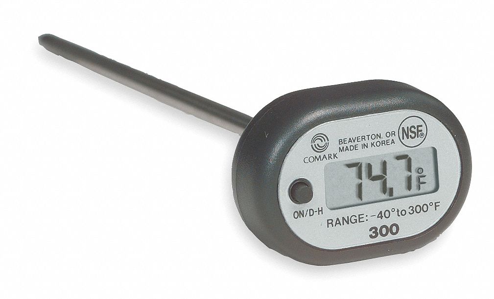 Item Digital Pocket Thermometer, Stem Length 4 in - Grainger