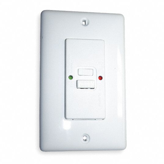 GFCI Receptacle,Faceless,Self Test,White - Grainger