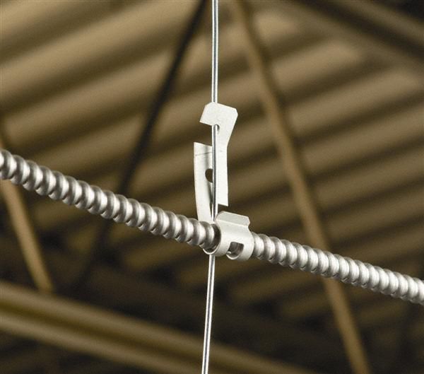 NVENT CADDY Cable/Conduit Drop Wire Clip: 1/4 in Trade Size, 1/4, 14/2 ...