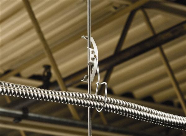 NVENT CADDY Multi-Function Wire Rod Clip: 1/4 in Trade Size, 1/8 in to ...