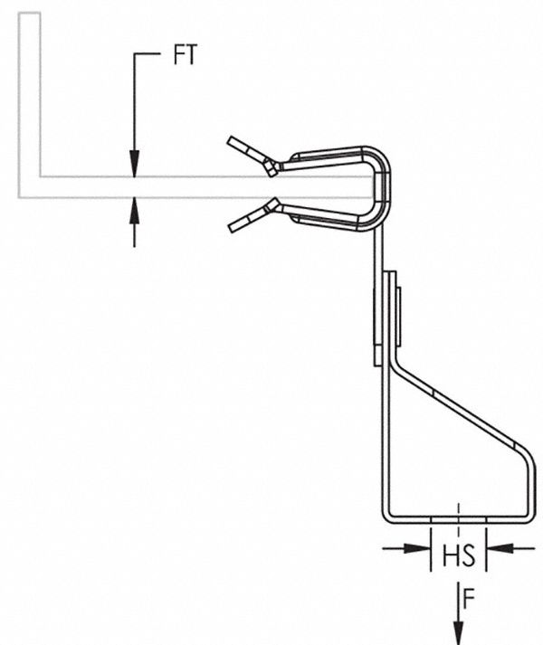 NVENT CADDY Rod Hanger: Steel, 1/8 in to 1/4 in, 3/8 in-16 Thread Size ...