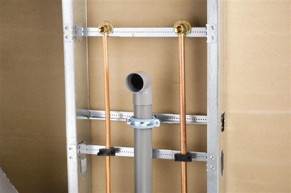 NVENT CADDY Mounting Bracket: Steel, Silver, Between Studs, Can be ...