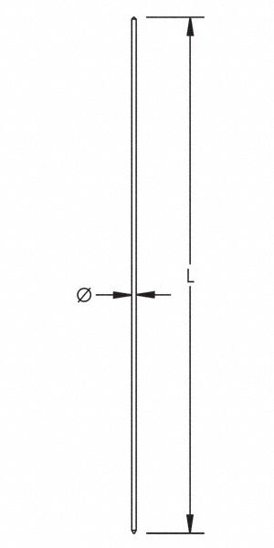 NVENT ERICO Pointed End Ground Rod: 5/8 in Dia, 8 ft Overall Lg, Copper ...