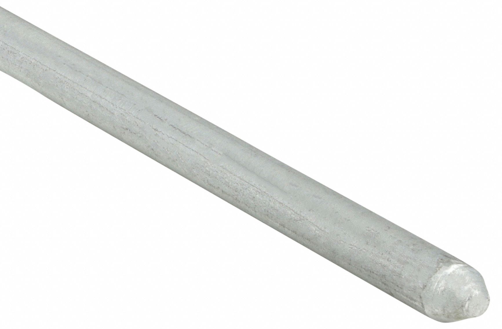 5/8 in Dia, 8 ft Overall Lg, Pointed End Ground Rod - 2KXL9|815880 ...