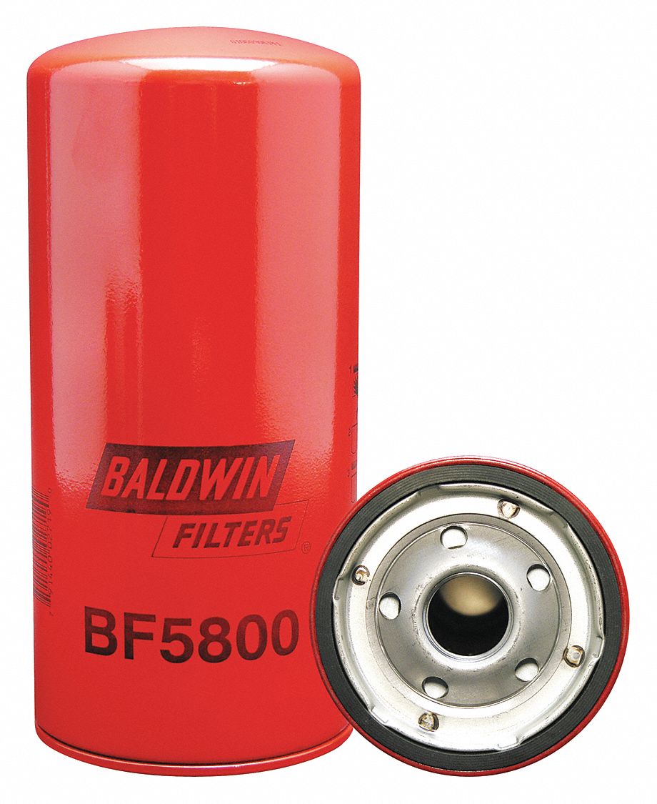 BALDWIN FILTERS, Spin-On, 3 11/16 in Outside Dia, Fuel Filter - 2KXP9 ...