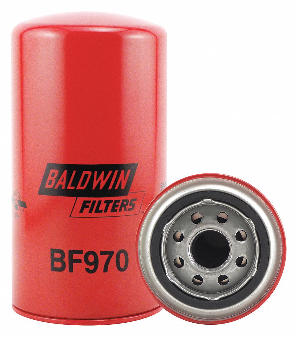 BALDWIN FILTERS, Spin-On, 3 11/16 in Outside Dia, Fuel Filter - 2KXR5 ...