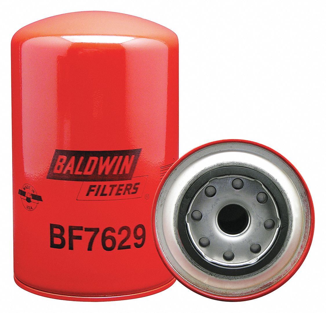BALDWIN FILTERS, Spin-On, 4 1/4 in Outside Dia, Fuel Filter - 2KXW4 ...