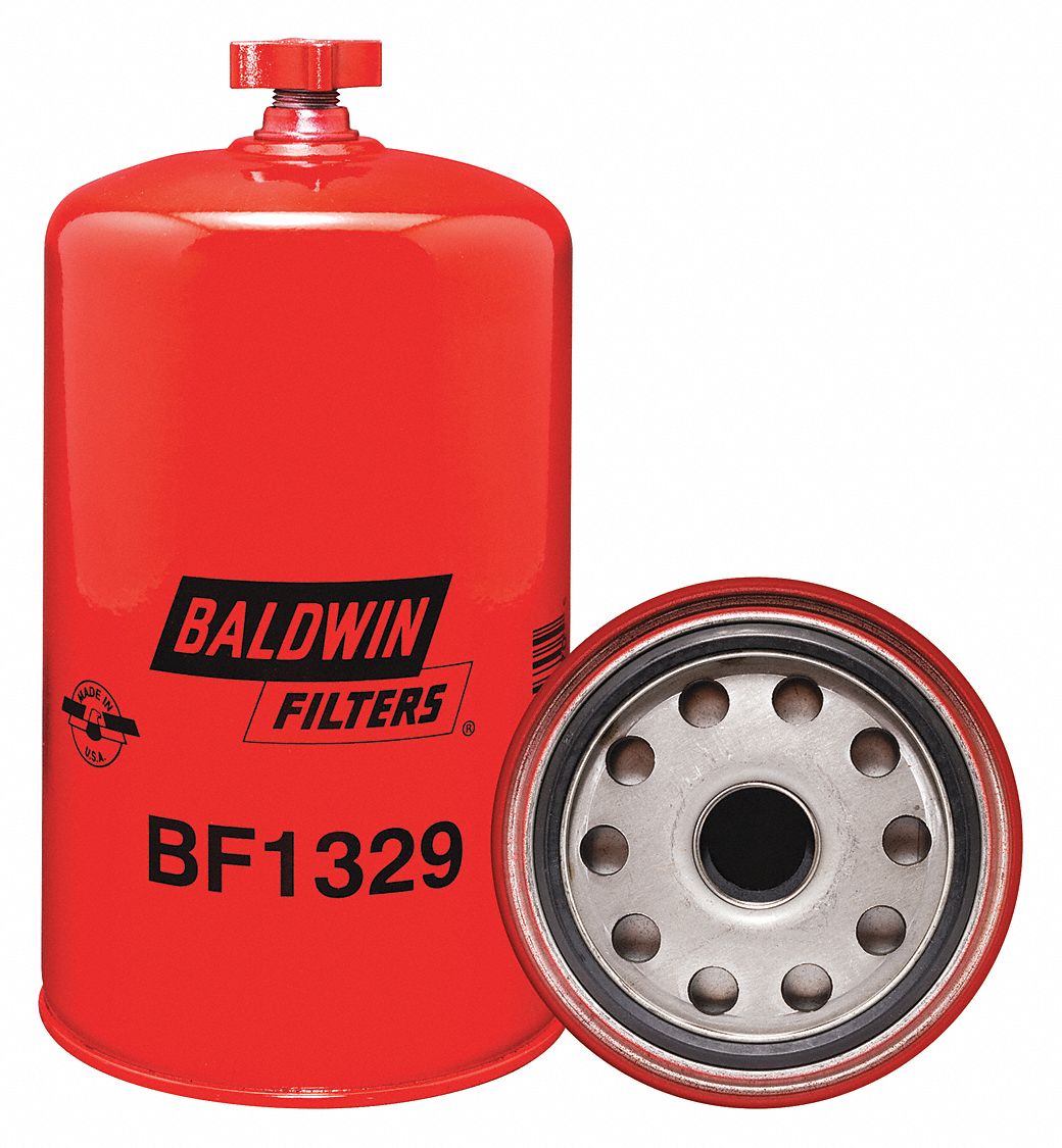 BALDWIN FILTERS, Spin-On, 4 5/16 in Outside Dia, Fuel Filter - 2KYL8 ...