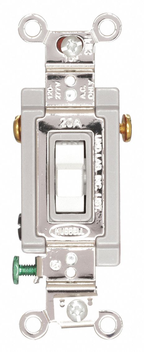 Toggle Switch, Single Pole/Double Throw, Wall Switch - 2LBV1|HBL1557W ...