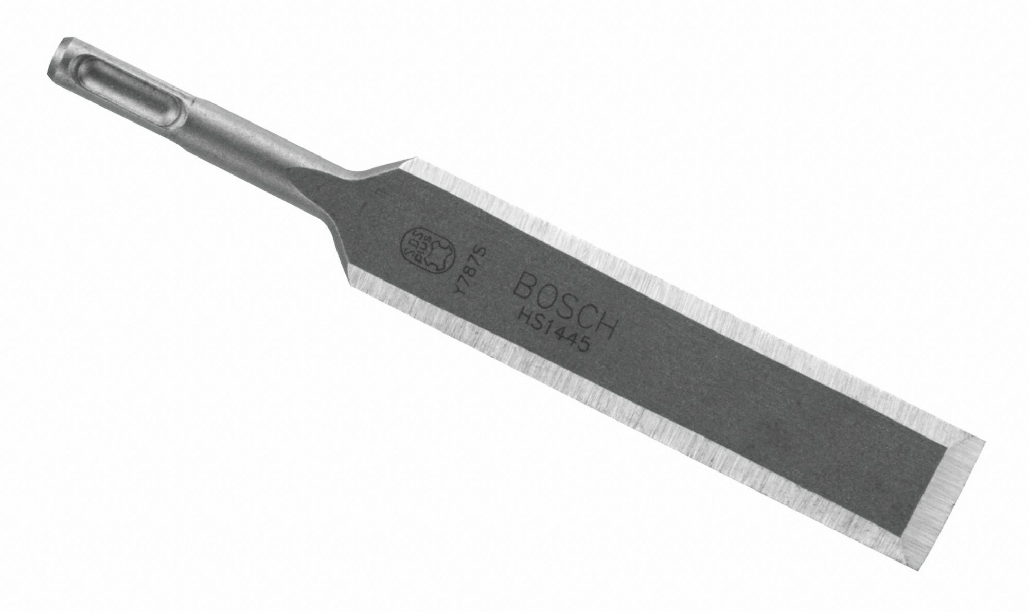 BOSCH, 1 in Head Wd, 7 in Overall Lg, Chisel Bit - 2LCZ9|HS1445 - Grainger