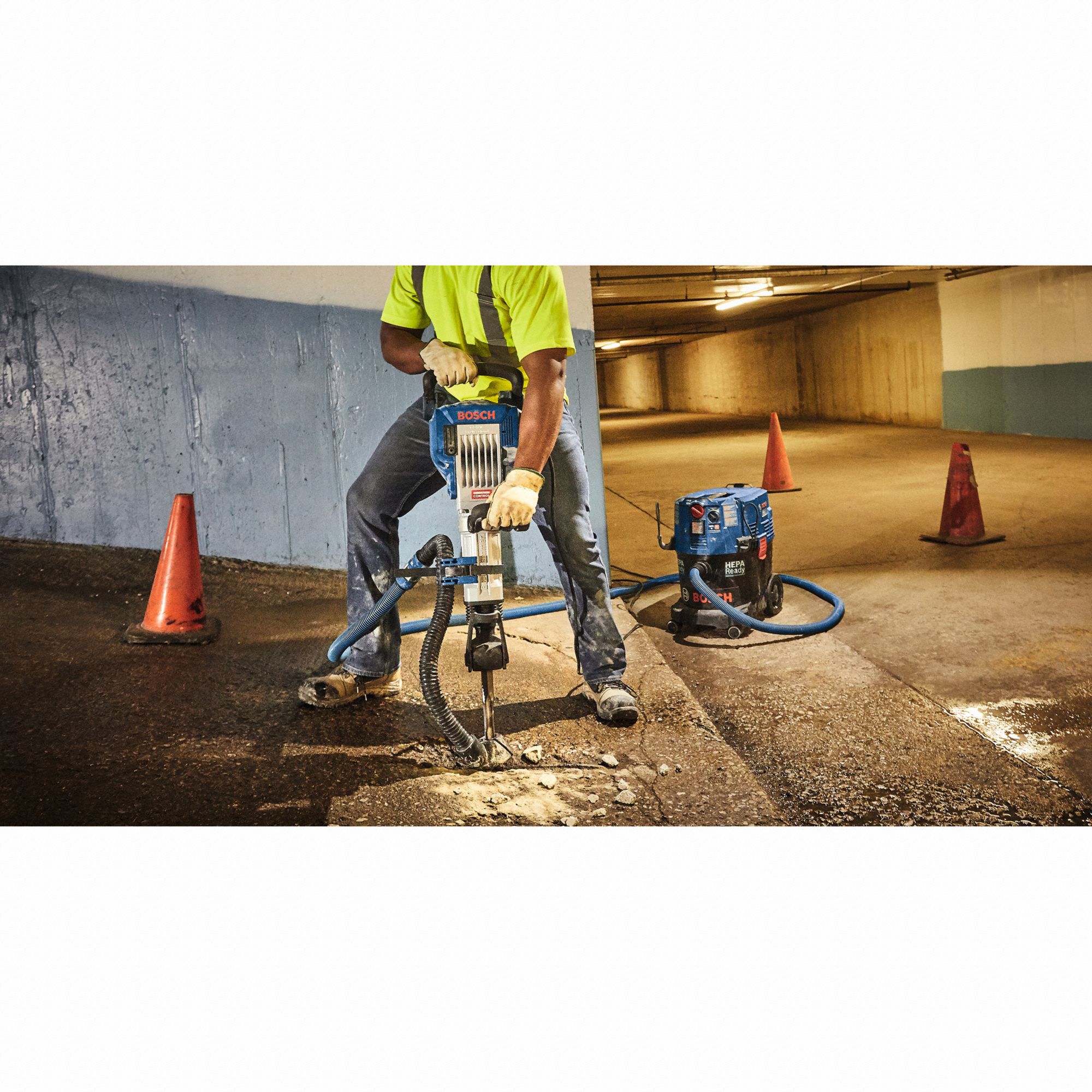 BOSCH Breaker Hammer Kit: Corded, Chipper, 1 1/8 in Hex, 22 ft-lbf ...