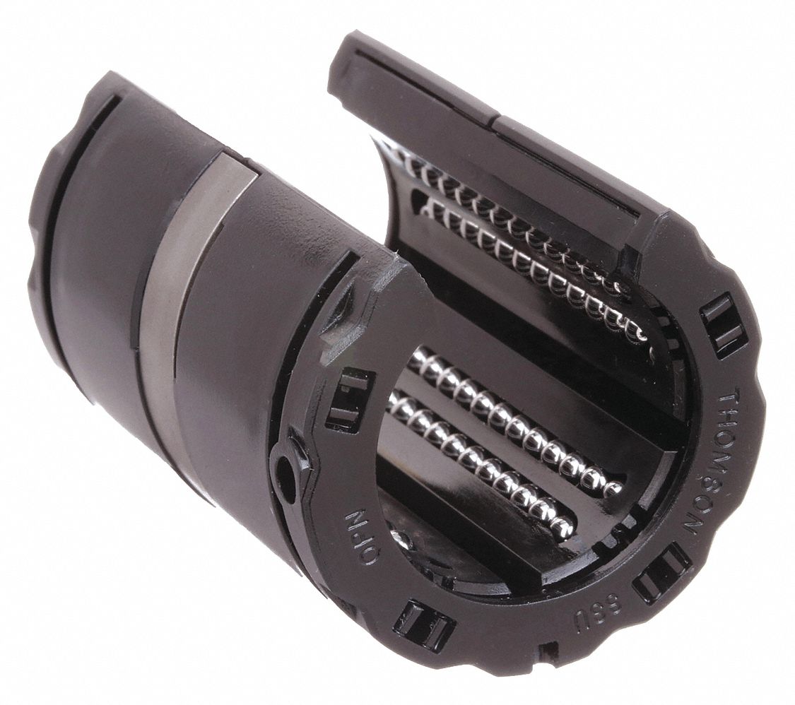 THOMSON, 1 in Inside Dia, 1,900 lbf Dynamic Load Capacity, Linear Ball ...