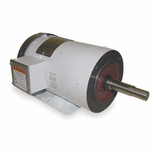 Washdown Close Coupled Pump Motor, 2 HP, 3-Phase, Nameplate RPM 1740 ...