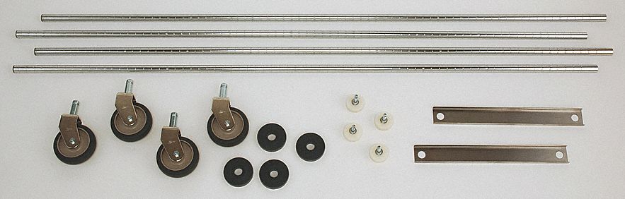 METRO, 18 in Overall Wd, Metro Top-Track, Mobile Unit Kit - 2LHZ2 ...