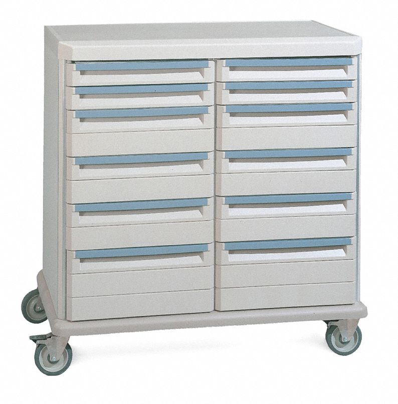 Operating Room Cart,Polymer,Taupe,H 43 - Grainger
