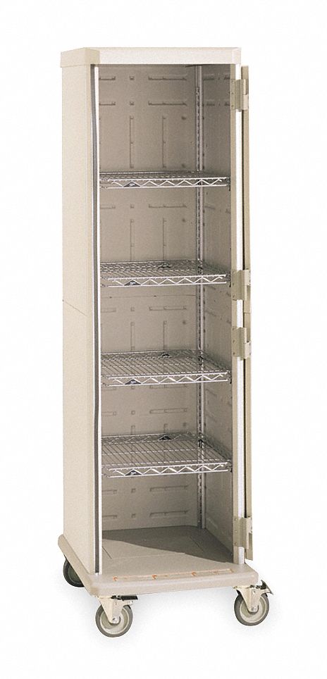 Tall Mobile Cart,Preconfigured,4 Shelves - Grainger