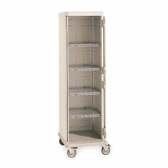 Tall Mobile Cart,Preconfigured,4 Shelves - Grainger