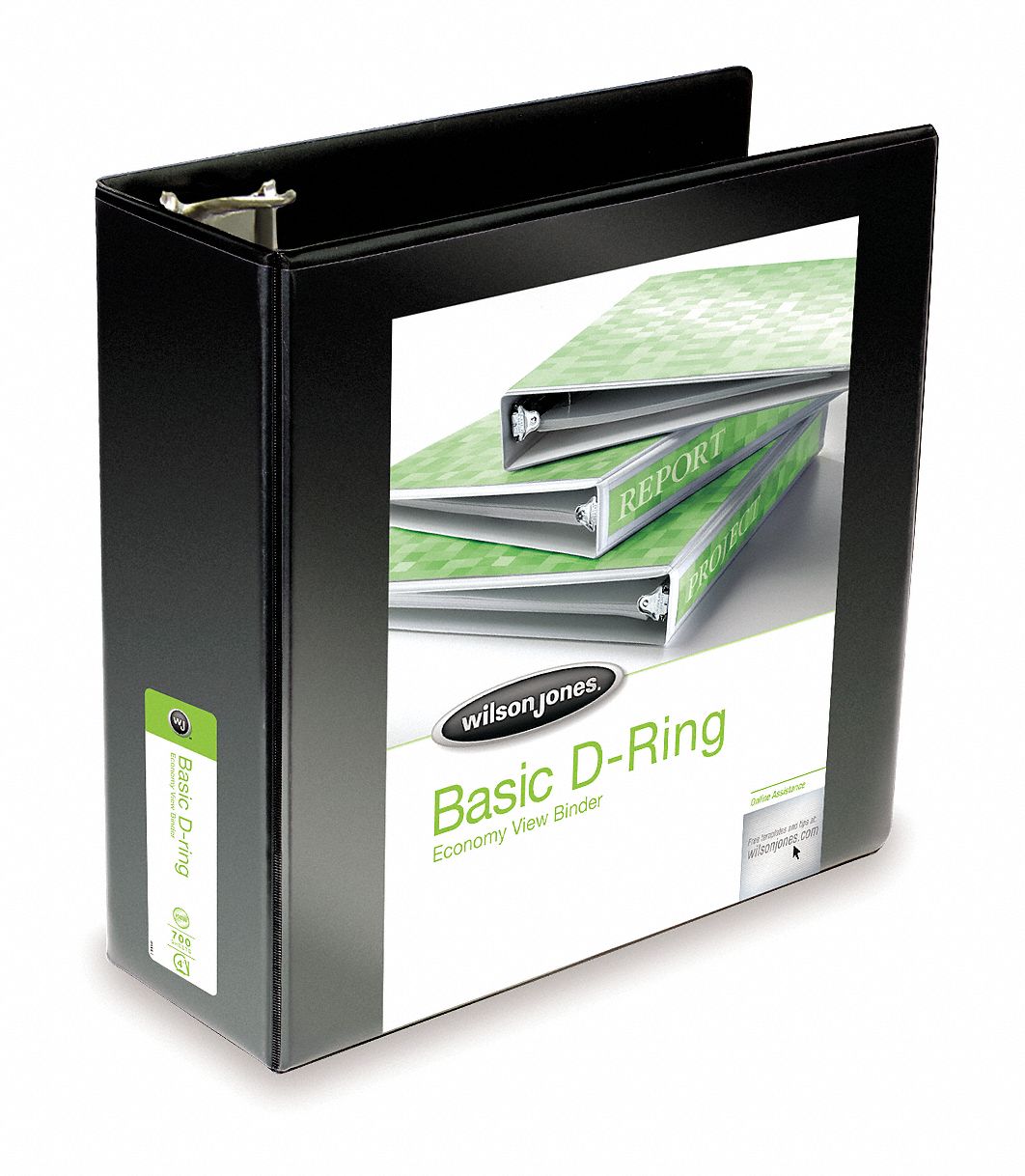 4 in Ring Size, D-Ring, Ring Binder - 2LJT3|W386-54BPP - Grainger