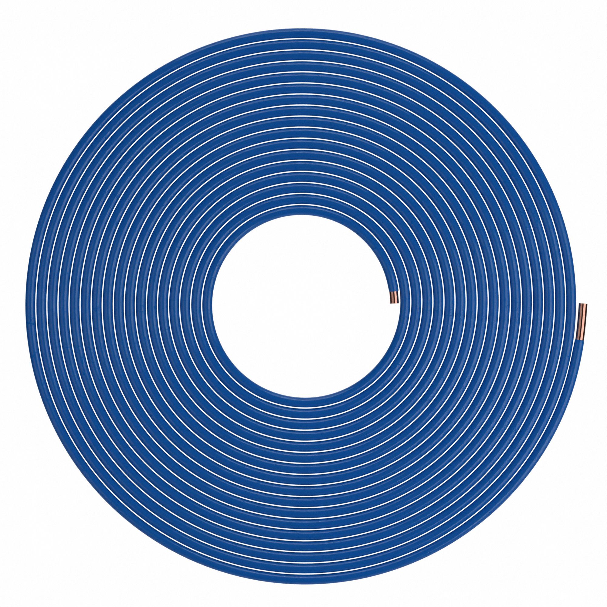 MUELLER INDUSTRIES PLASTIC COATED BLUE COIL,1/2X60 FT. K - Copper Pipe ...