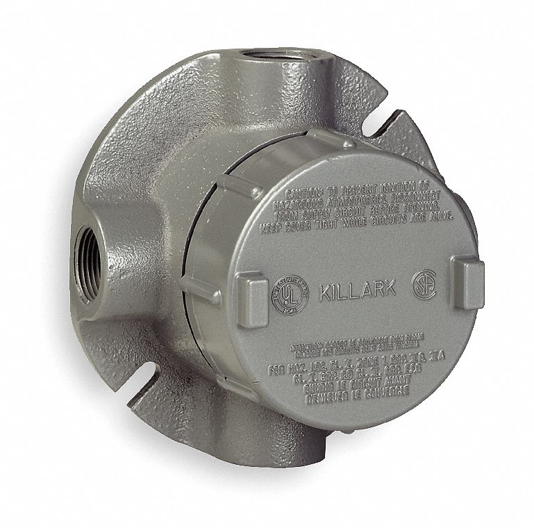 HUBBELL KILLARK Conduit Outlet Body: Aluminum, GE, 1 in Trade Size, XTF ...