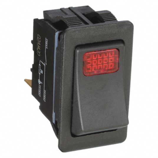 POWER FIRST, SPST, On/Off, Lighted Rocker Switch - 2LNC1|2LNC1 - Grainger