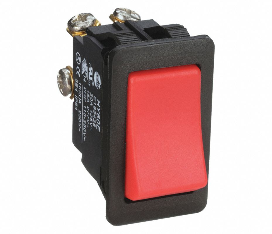 POWER FIRST Interruptor Basculante, Forma de Contacto: DPST, Número de ...