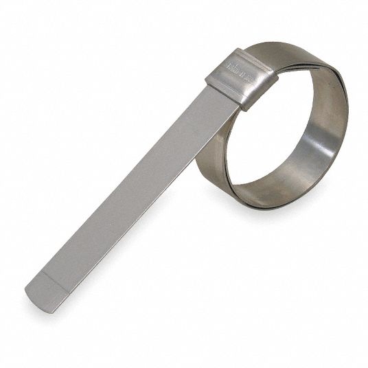 BAND-IT Band Clamp: 201 Stainless Steel, 1 3/4 in Inside Dia. (In.), 0. ...