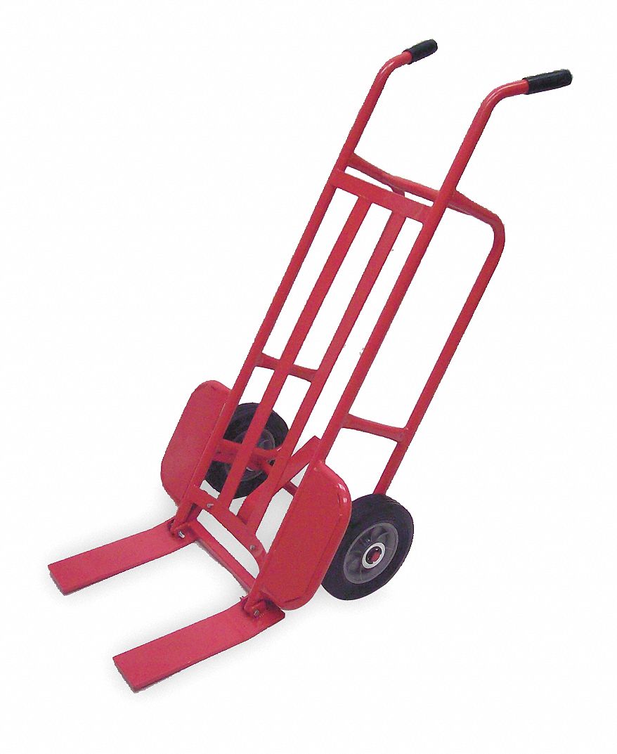 Tilting Fork Hand Truck, 800 lb Load Capacity - Grainger