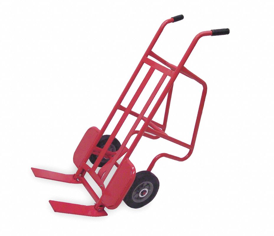 DAYTON Carretilla Manual con Horquilla Inclinable, Tipo de Mango Agarradera Doble, Capacidad de ...