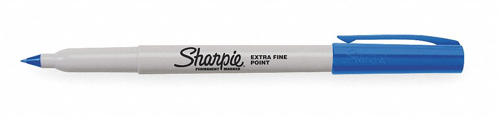 Permanent Marker, Blue, PK 12 - Grainger